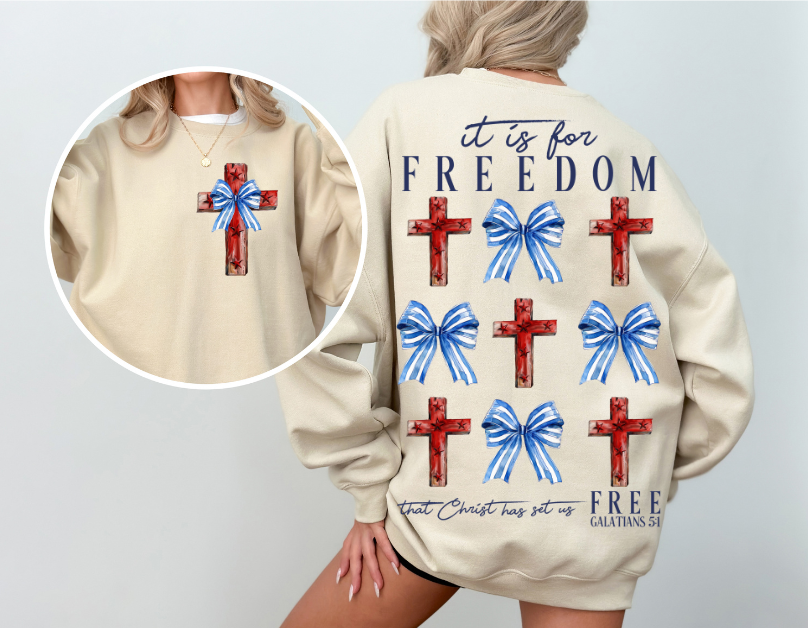 Cross with Bows DTF Transfer – Print2Press DTF Boutique